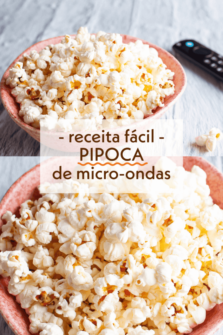 Pipoca de micro-ondas - receita super fácil e saudável!